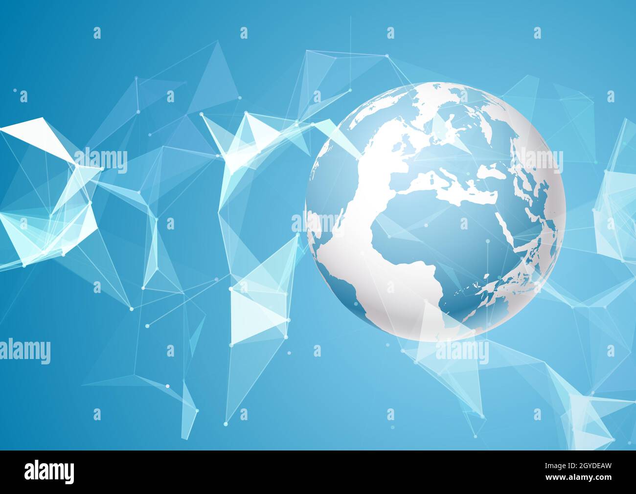 Global map vector connections hi-res stock photography and images - Alamy