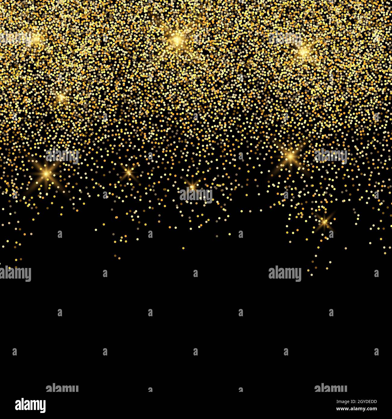 Celebration background with gold sparkling glitter Stock Photo - Alamy