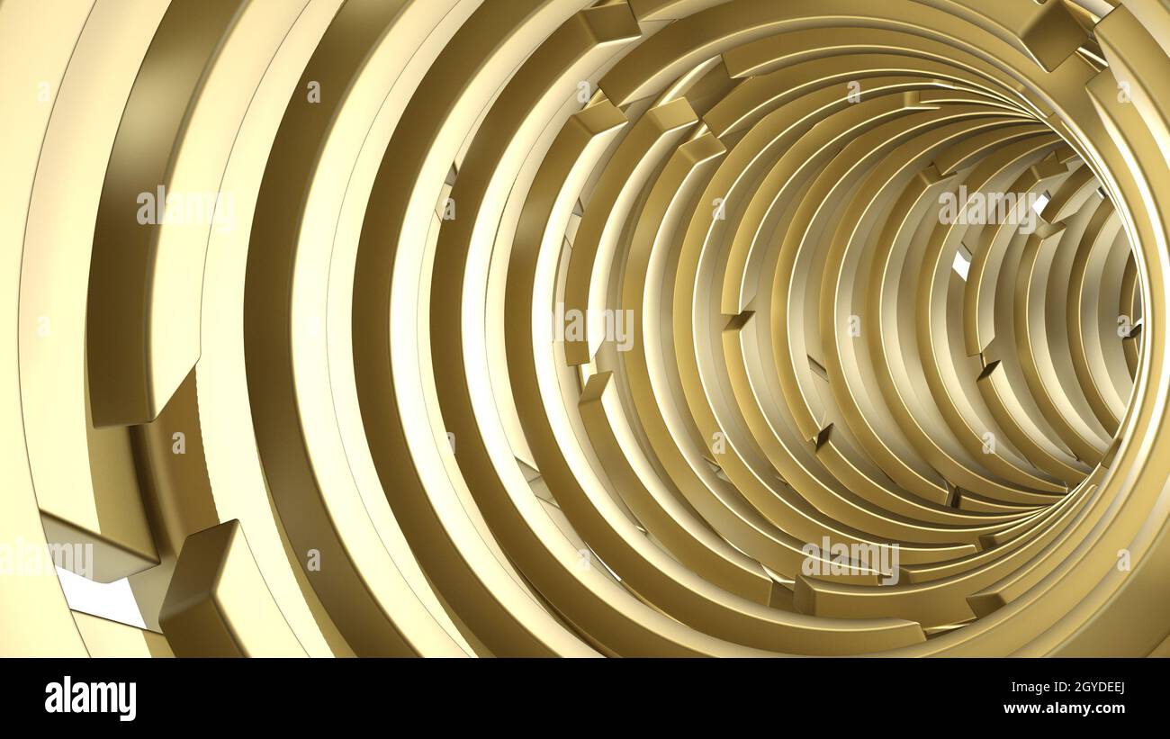 Render of 3D Geometric Abstract Background Stock Photo - Alamy