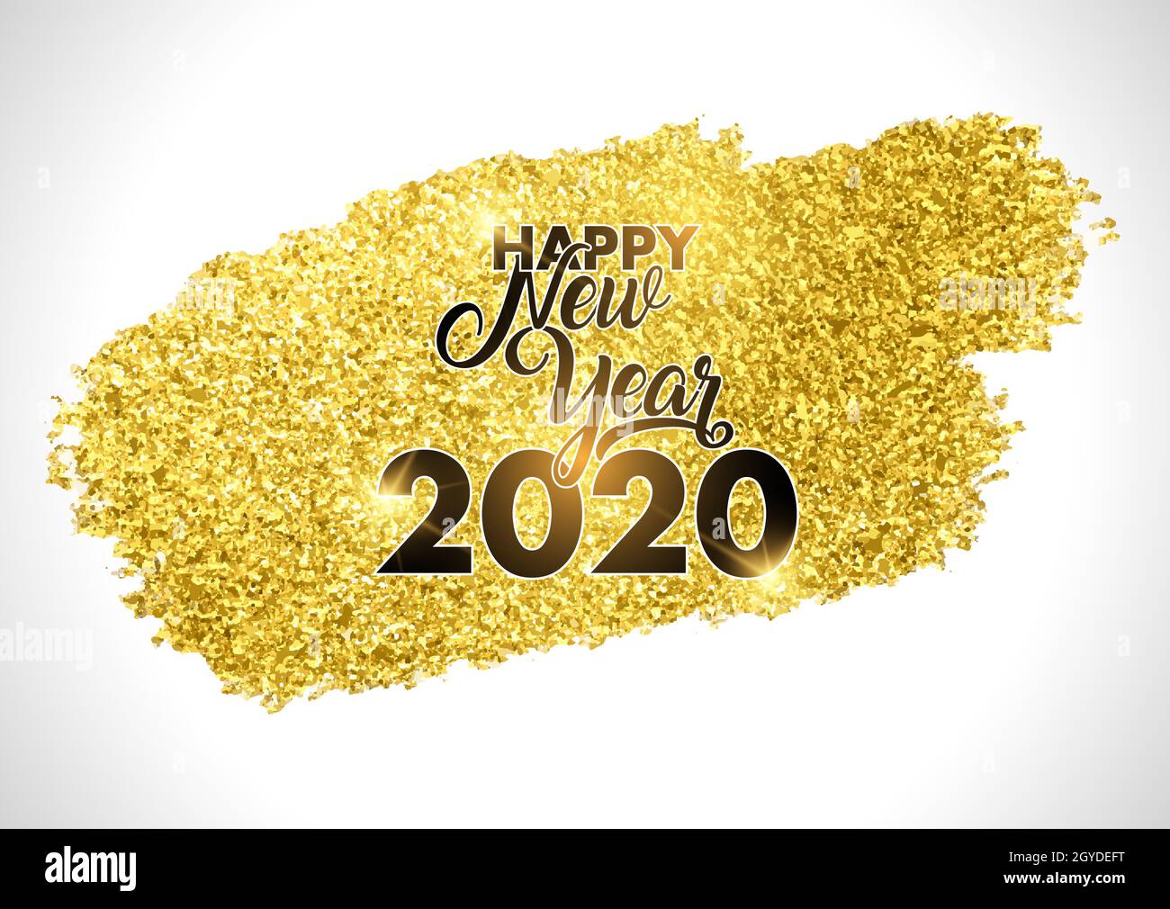 Happy New Year background with a gold glitter streak Stock Photo - Alamy