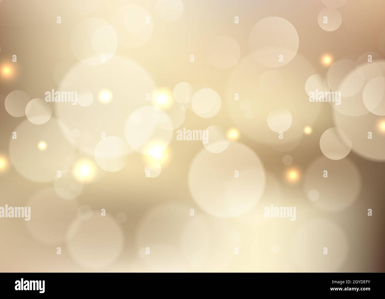 Golden background with soft bokeh lights Stock Photo - Alamy