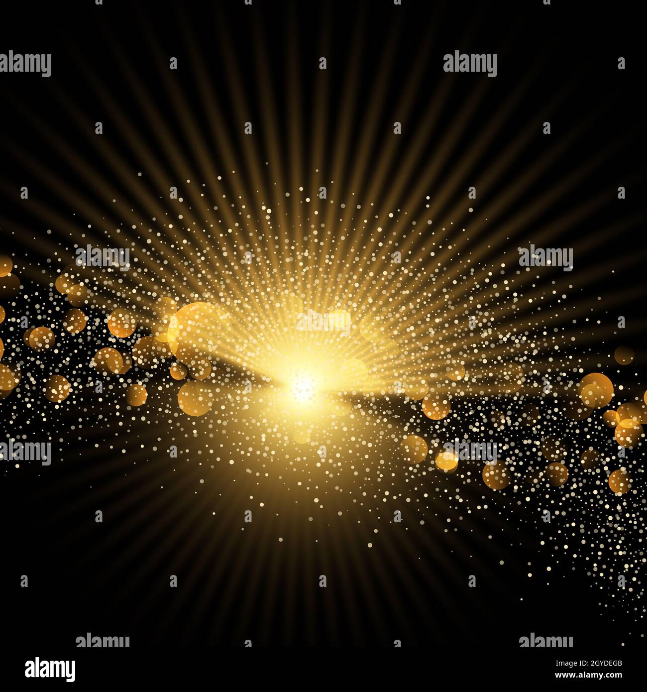 Gold starburst hi-res stock photography and images - Alamy