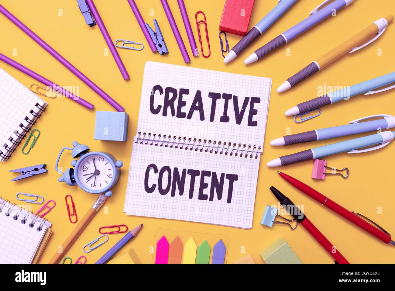 Sign displaying Creative Content, Concept meaning providing showing ...