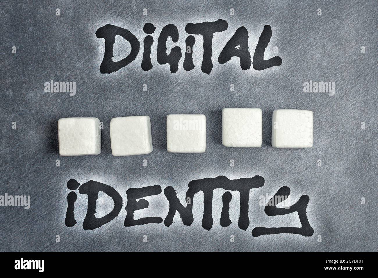 Conceptual display Digital Identity, Concept meaning networked identity ...
