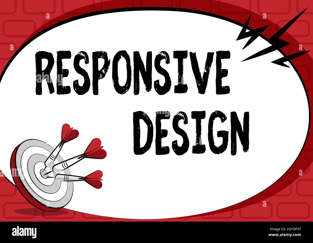 Conceptual display Responsive Design, Business concept web page creation that makes use of ...
