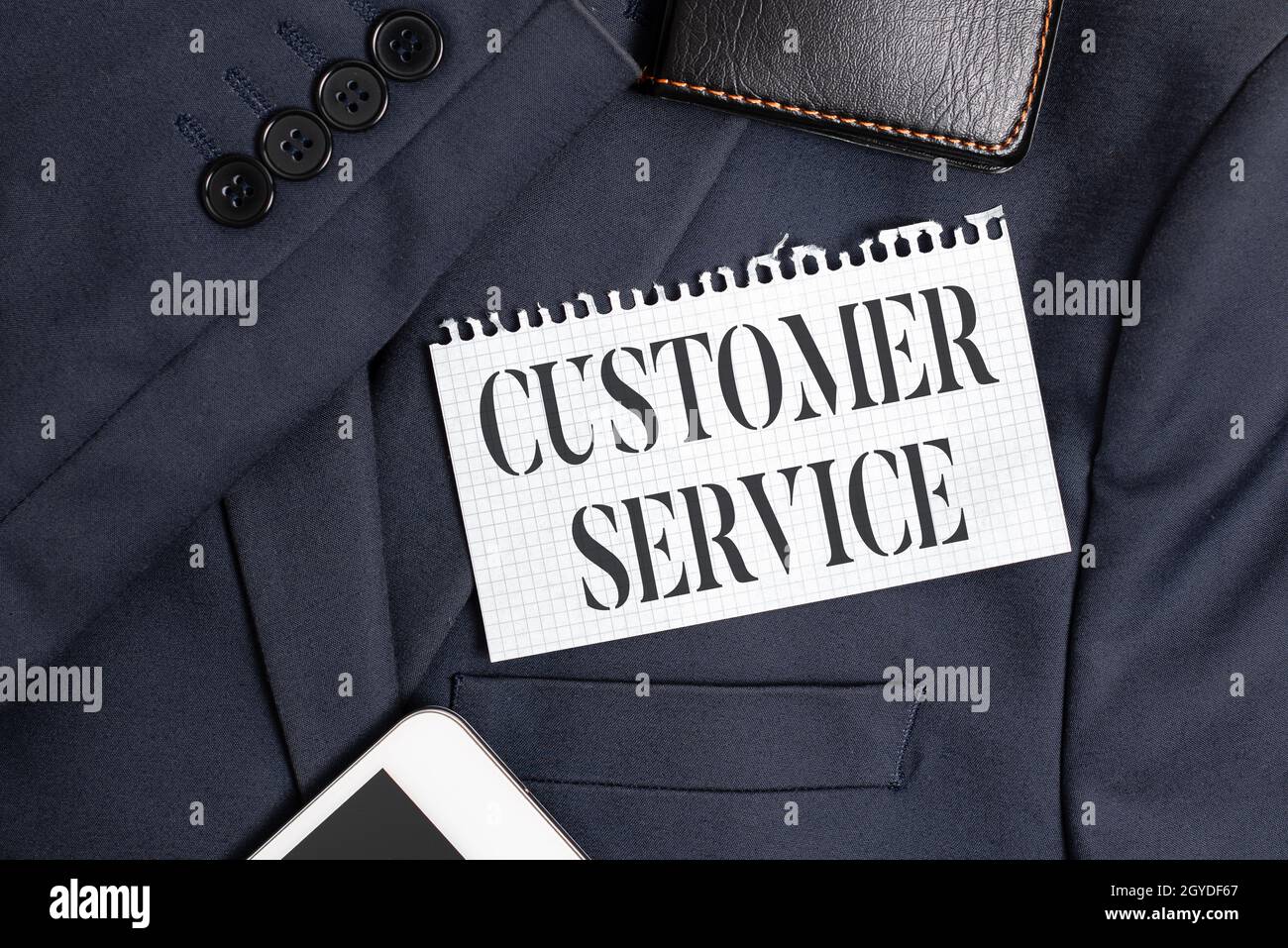Writing Displaying Text Customer Service Business Concept Process Of Ensuring Customer