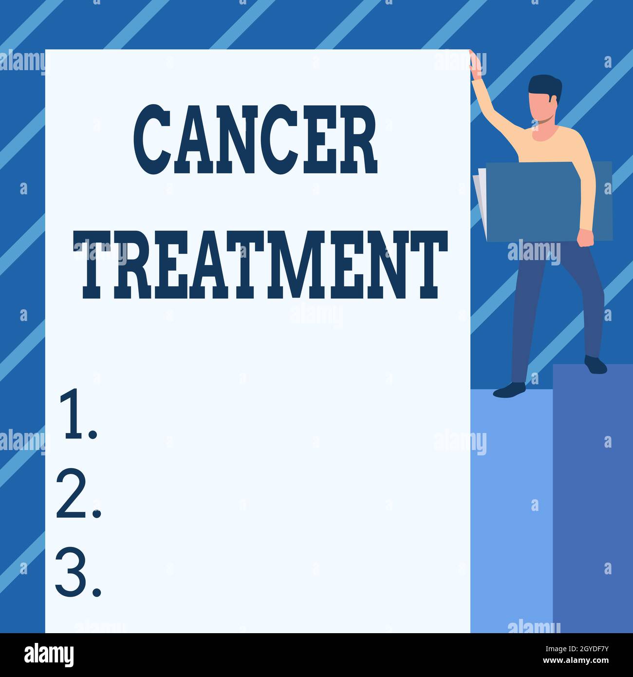 Text sign showing Cancer Treatment, Conceptual photo The management of ...