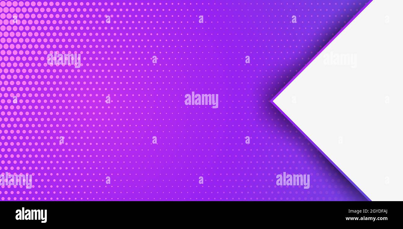 Banner background with a halftone dots design Stock Photo - Alamy