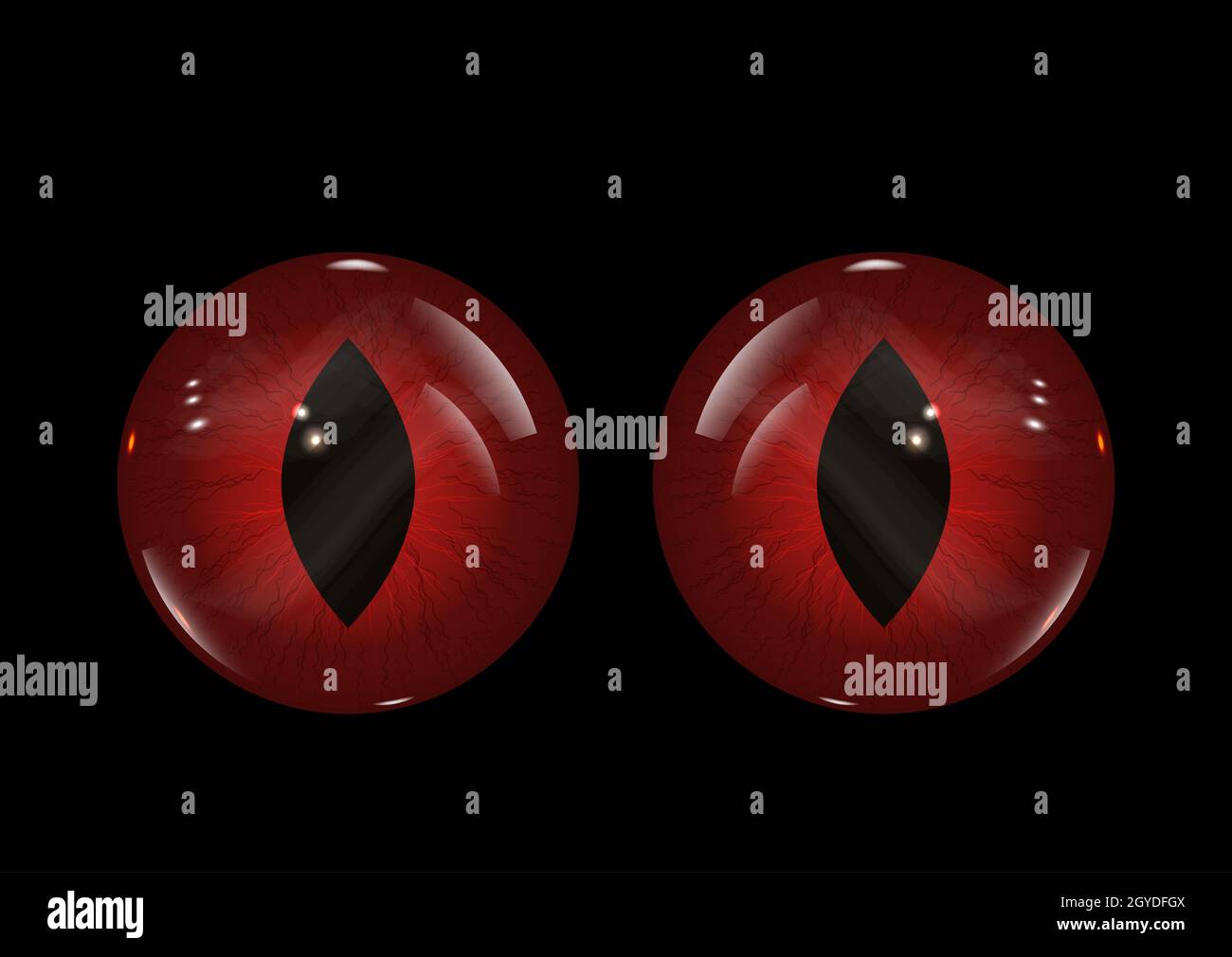 Halloween background with detailed red evil eyes Stock Photo - Alamy