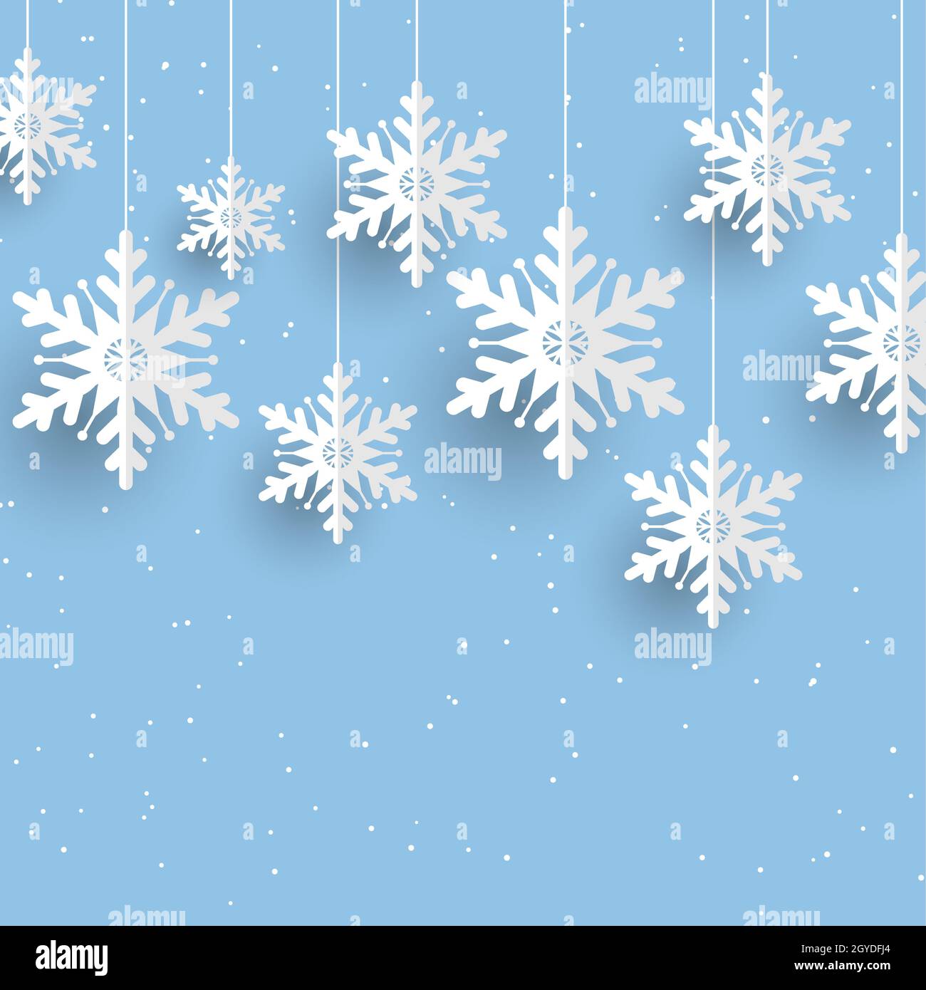 Hanging snowflakes hi-res stock photography and images - Alamy