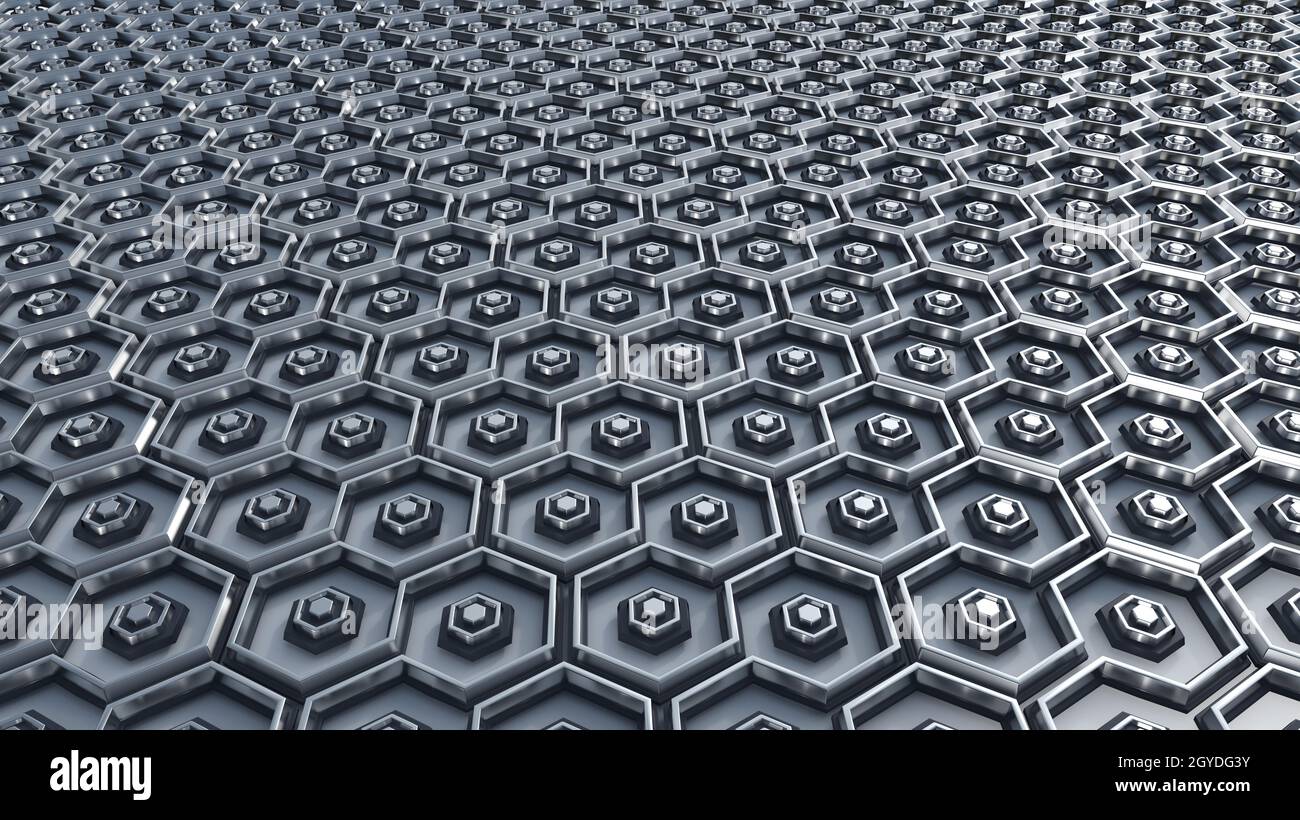 3D Render of Hex Abstract Background Stock Photo - Alamy