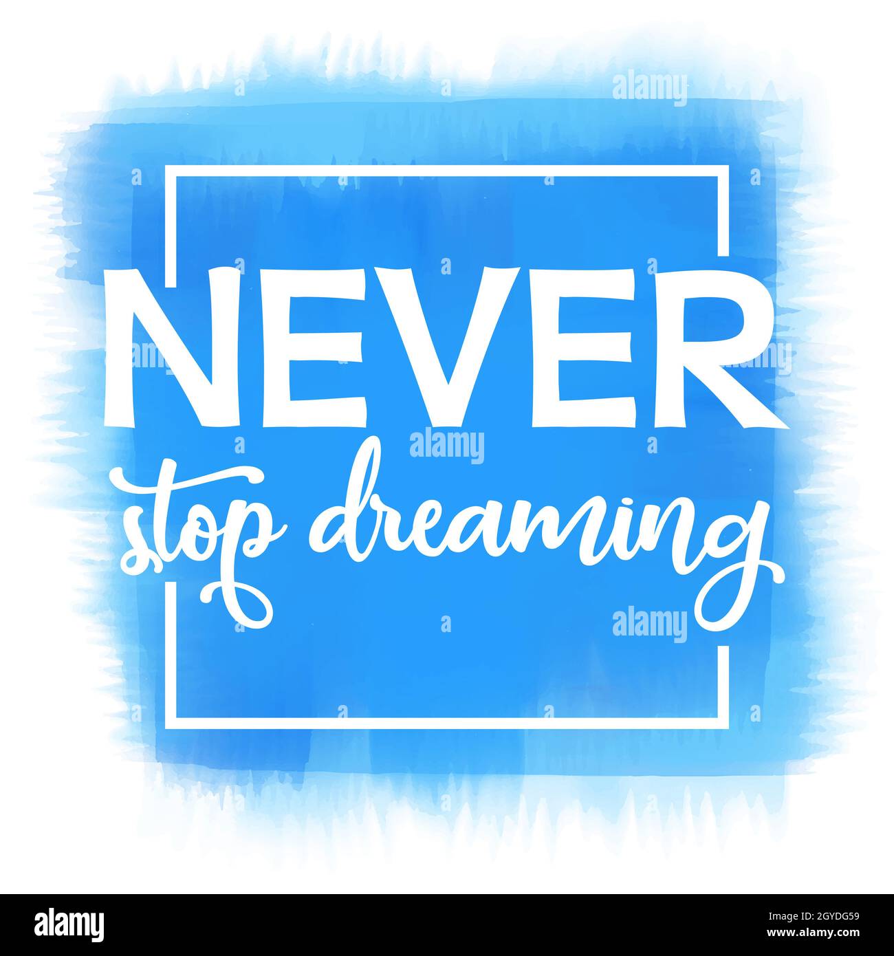 Inspirational typography quote on Cut Out Stock Images & Pictures - Alamy