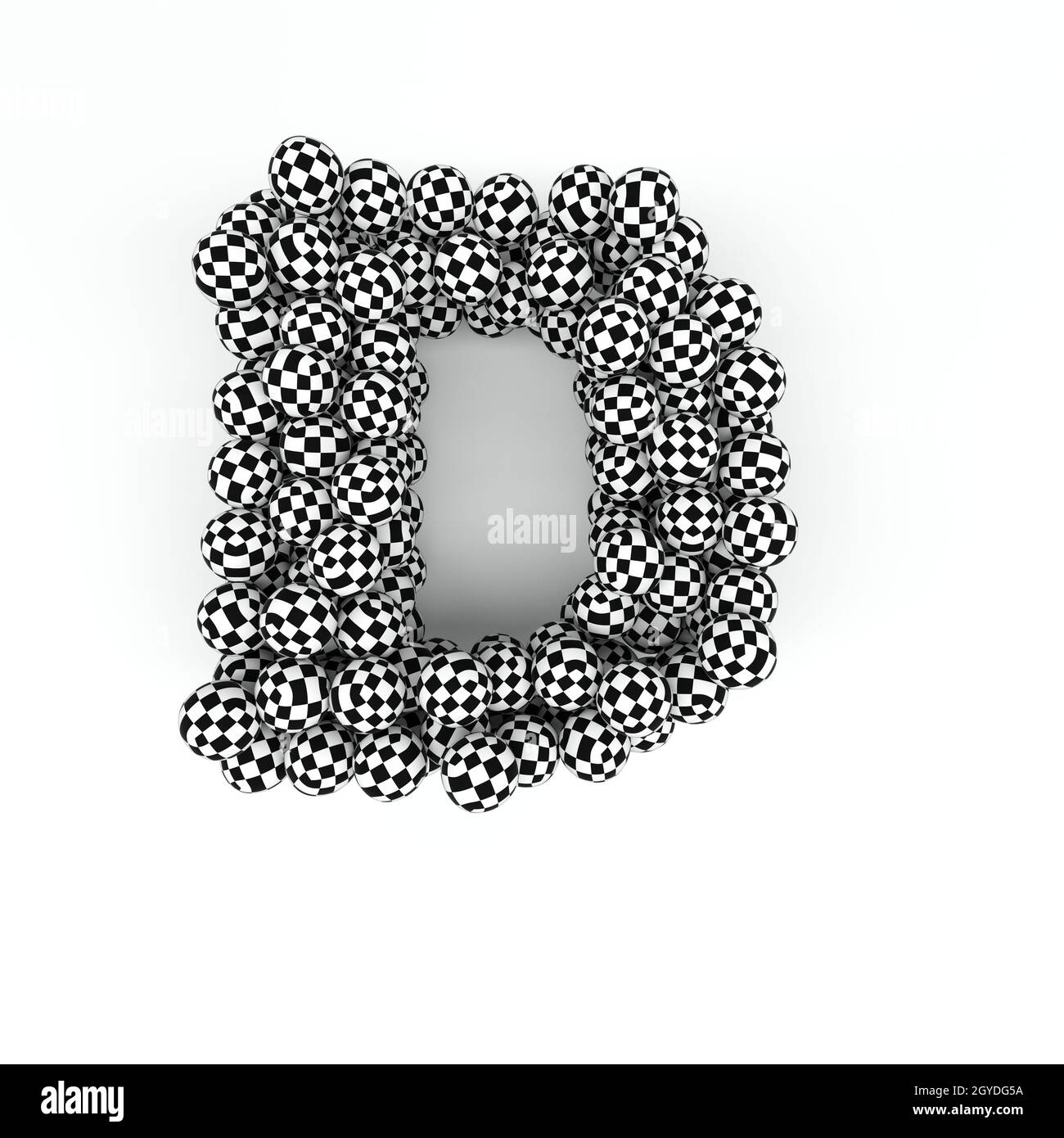 3D Render of Alphabet Letter Stock Photo - Alamy