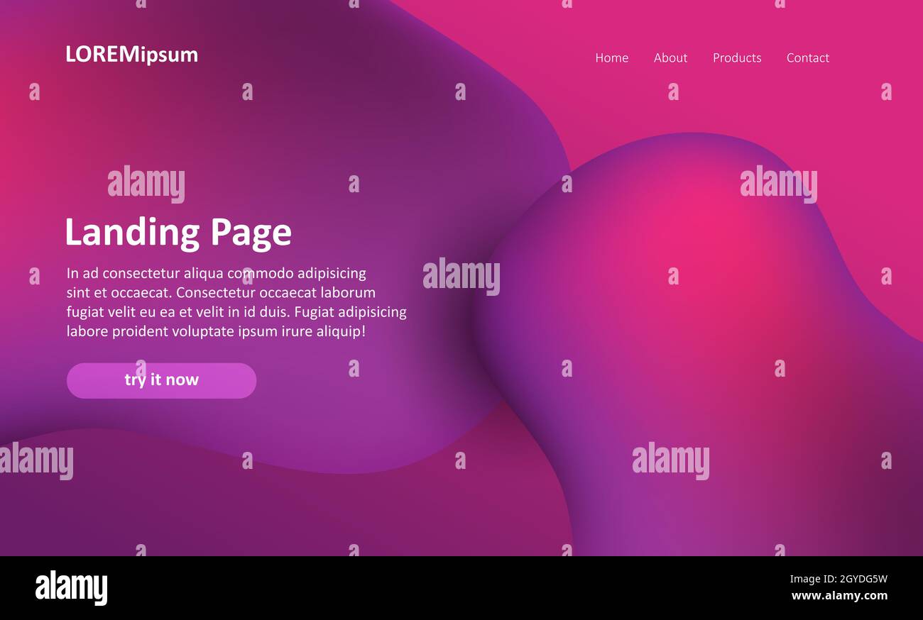 Website landing page hi-res stock photography and images - Alamy