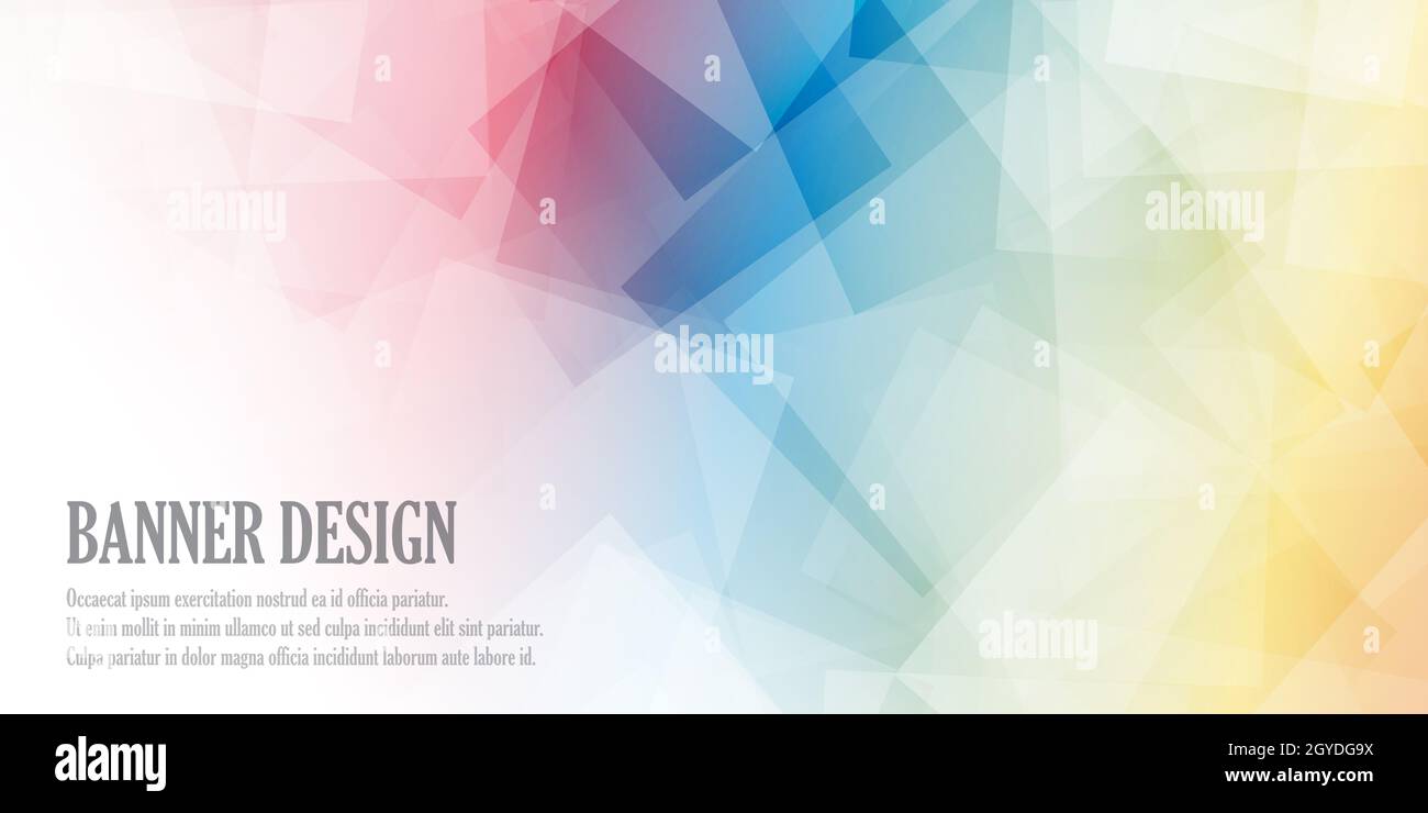 Banner background with an abstract low poly design Stock Photo - Alamy