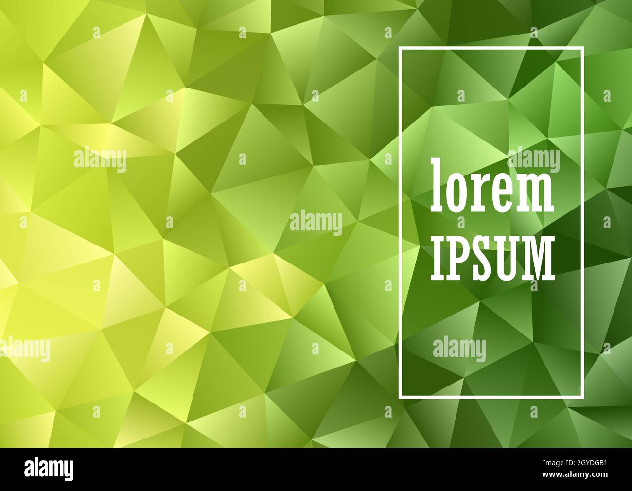 Abstract background with a green low poly design Stock Photo - Alamy