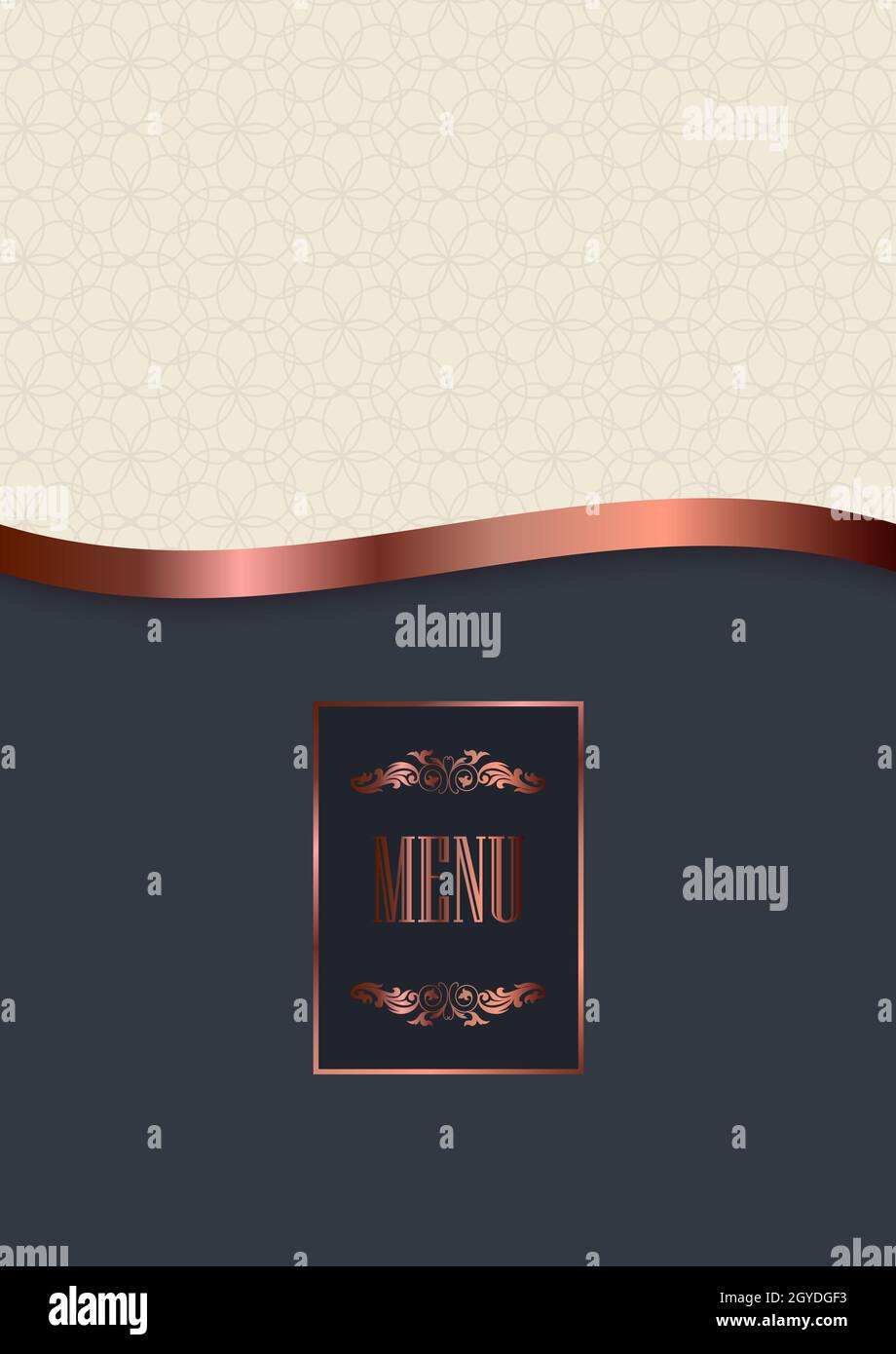 Luxury menu with an elegant design Stock Photo - Alamy