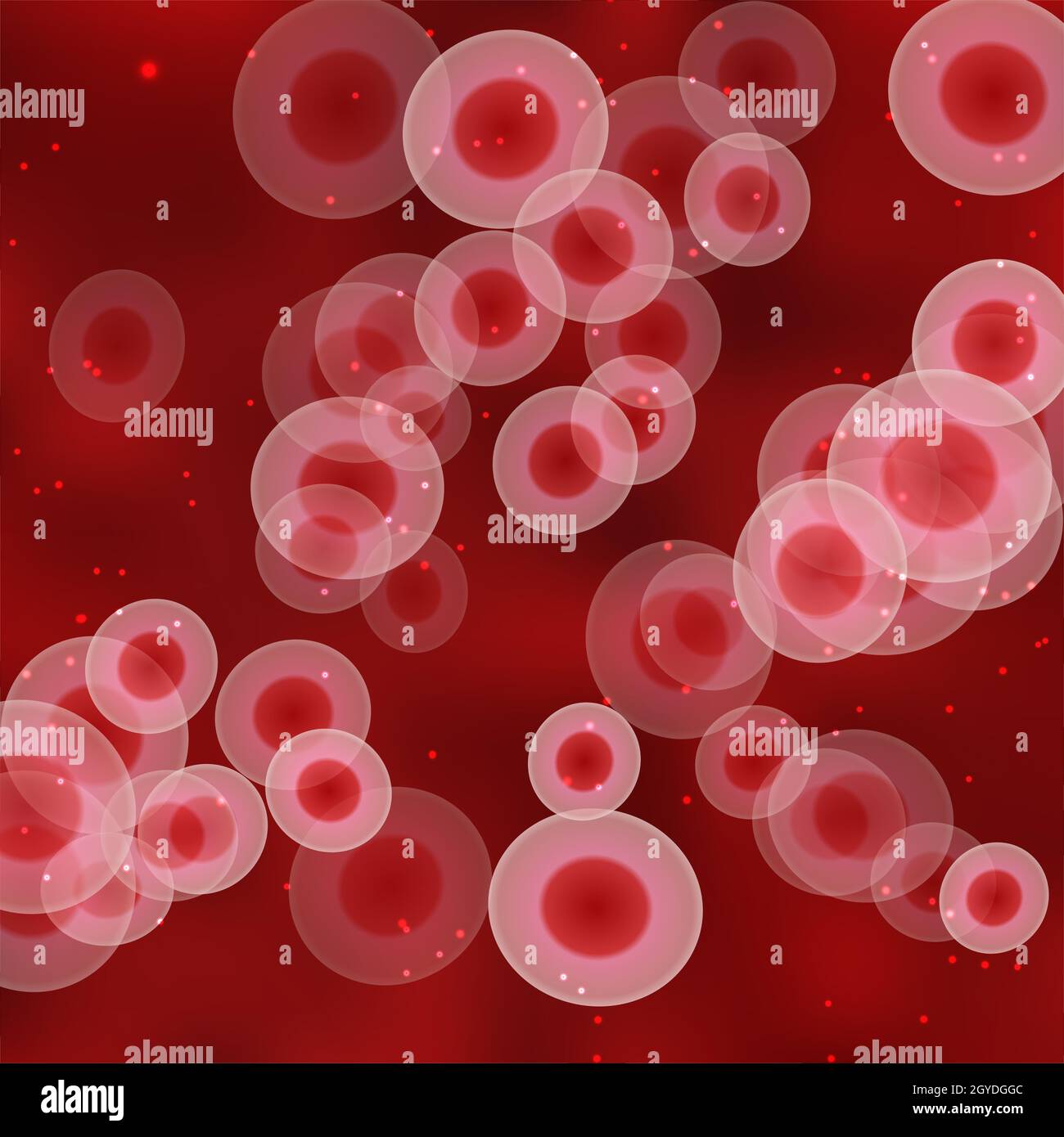 Medical background with abstract cells design Stock Photo - Alamy