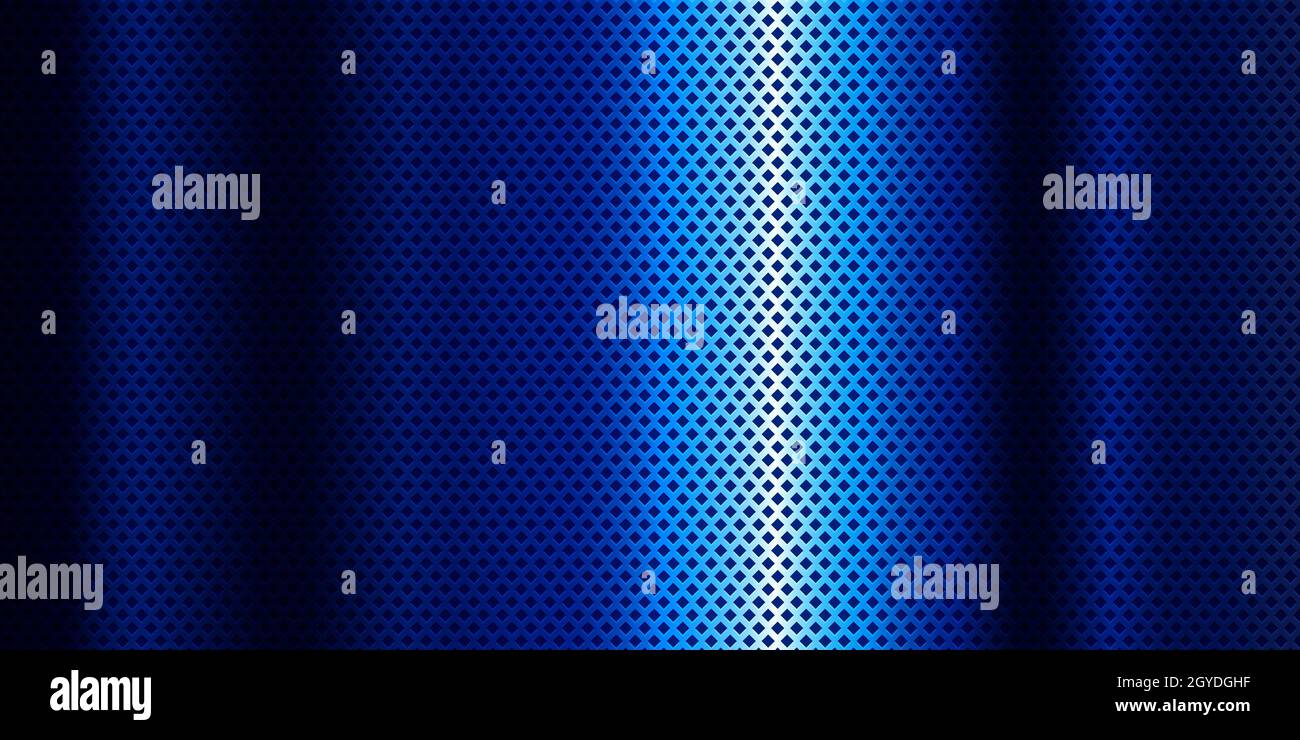 Blue metallic banner with diamond design Stock Photo - Alamy