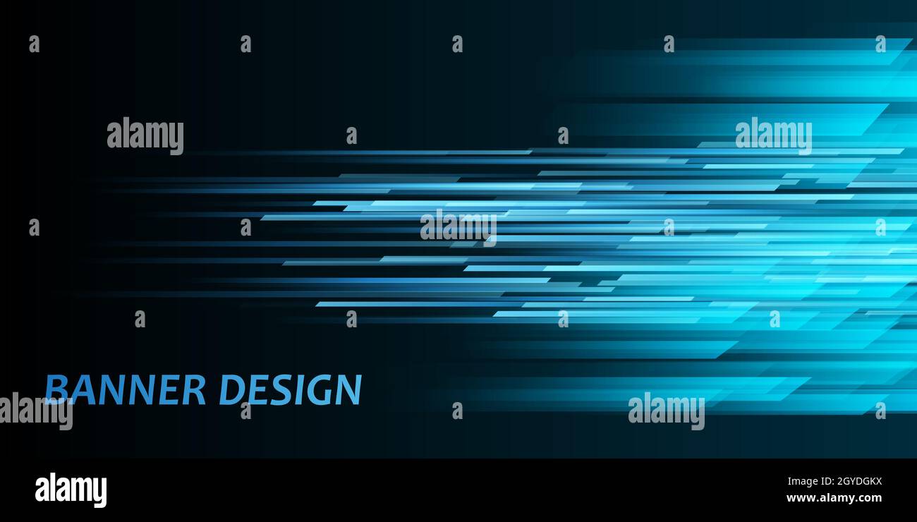 Abstract banner with a motion effect design Stock Photo - Alamy