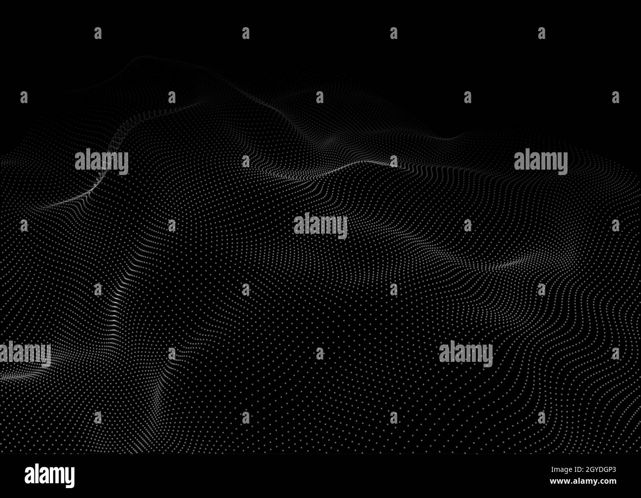Network communications background with flowing cyber dots design Stock ...