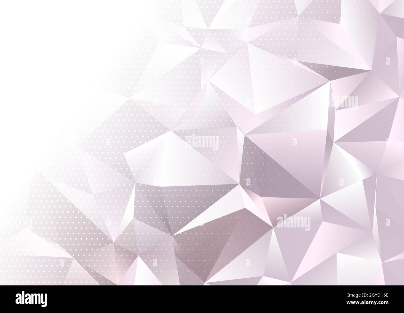Abstract background with a low poly abstract design with halftone dots ...