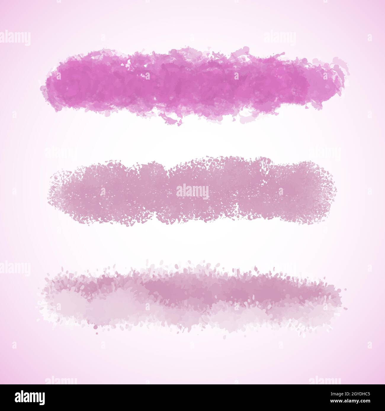 Pink grunge style brush stroke collection Stock Photo - Alamy