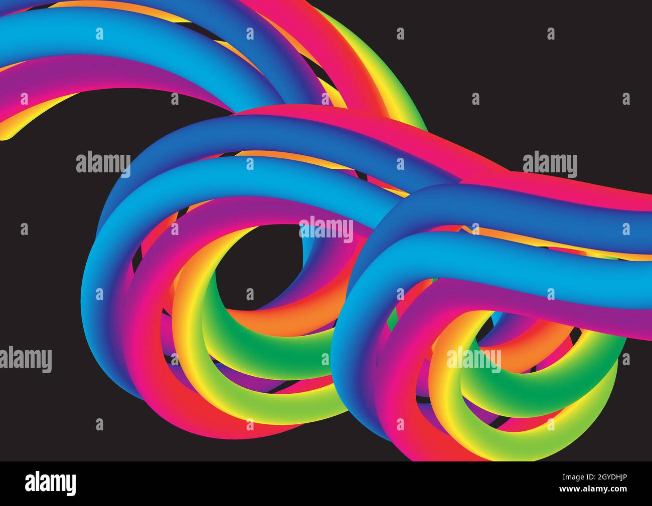 Abstract background with a rainbow coloured design Stock Photo - Alamy