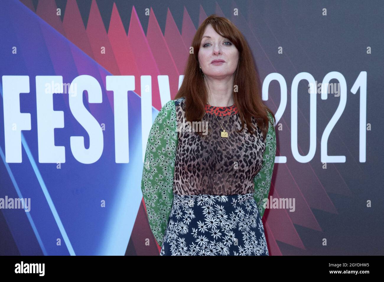 London, UK. Oct 7th 2021: Elizabeth Berrington attending the Spencer ...