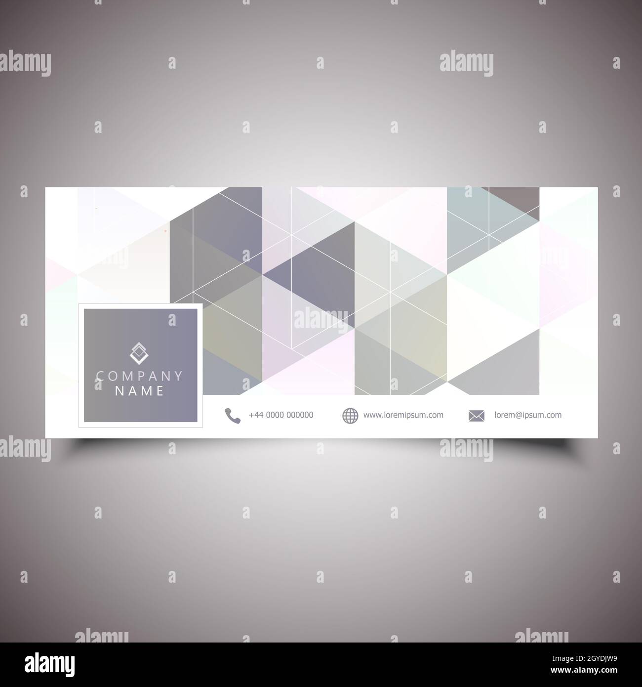 Social media timeline cover design with a low poly design Stock Photo ...
