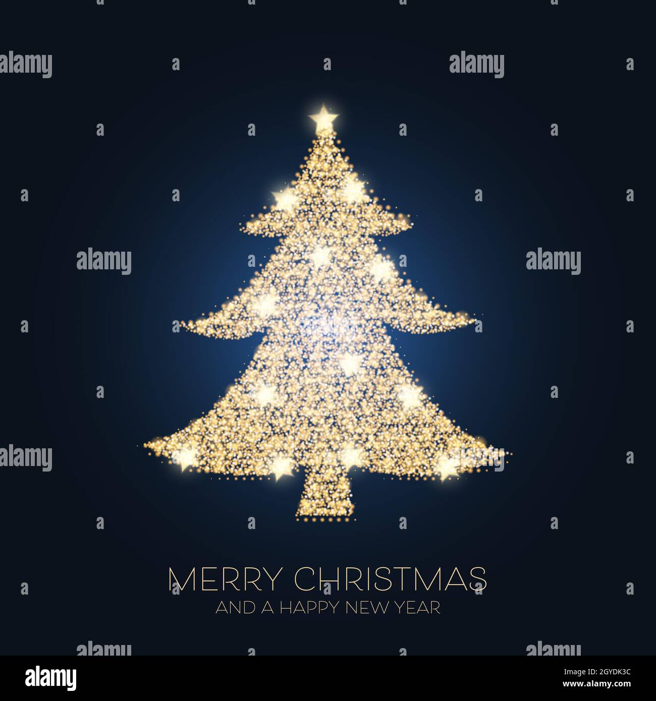 Christmas background with sparkling tree design Stock Photo - Alamy