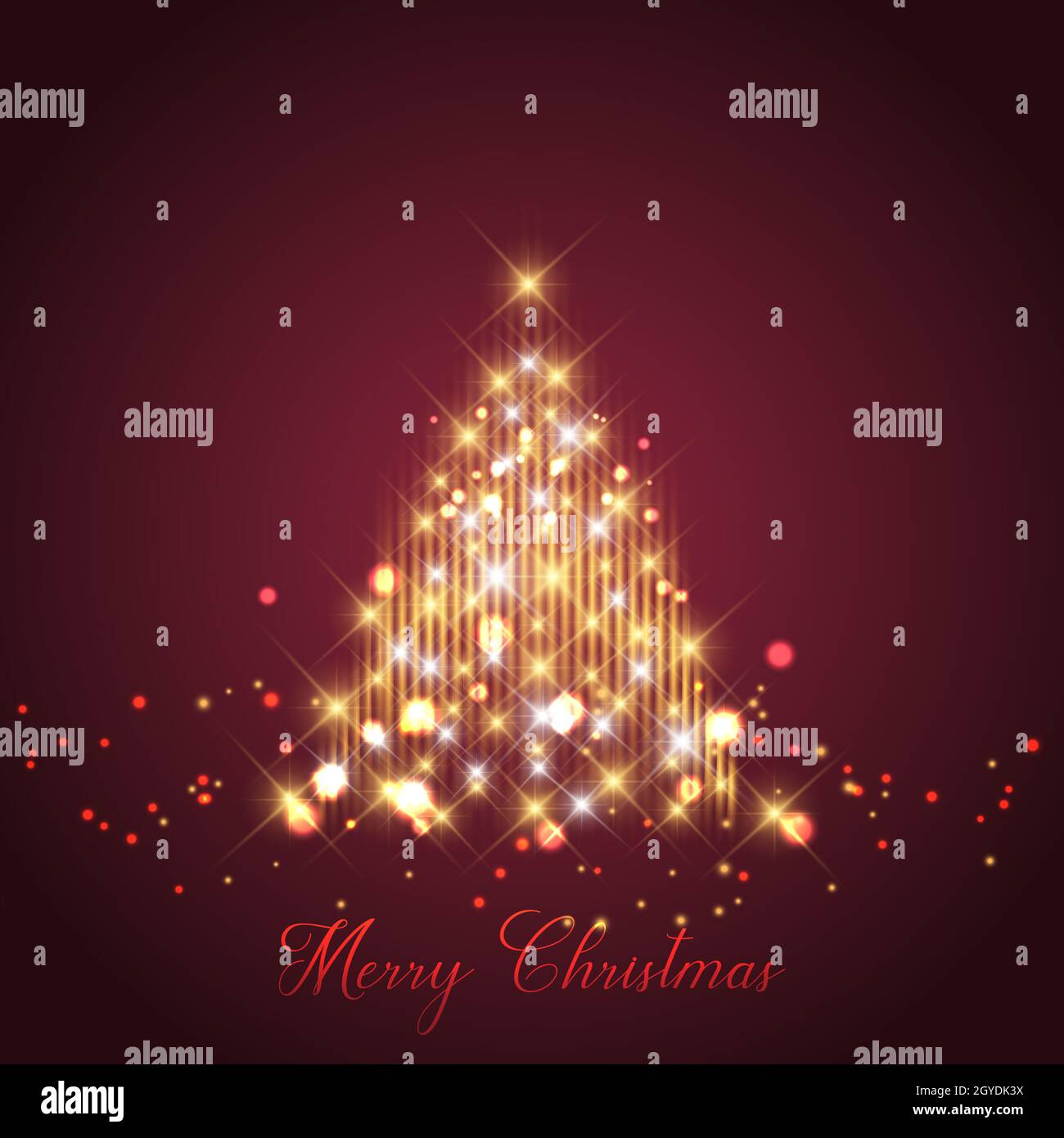 Christmas background with a sparkle tree design Stock Photo - Alamy