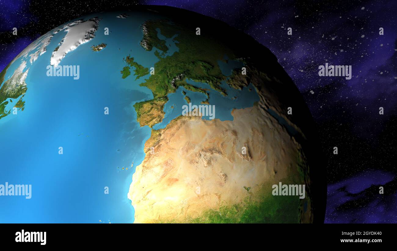 3d render of world map Stock Photo - Alamy