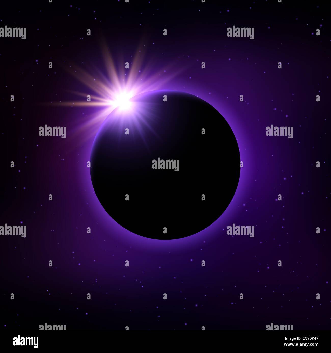 Science background with solar eclipse design Stock Photo - Alamy