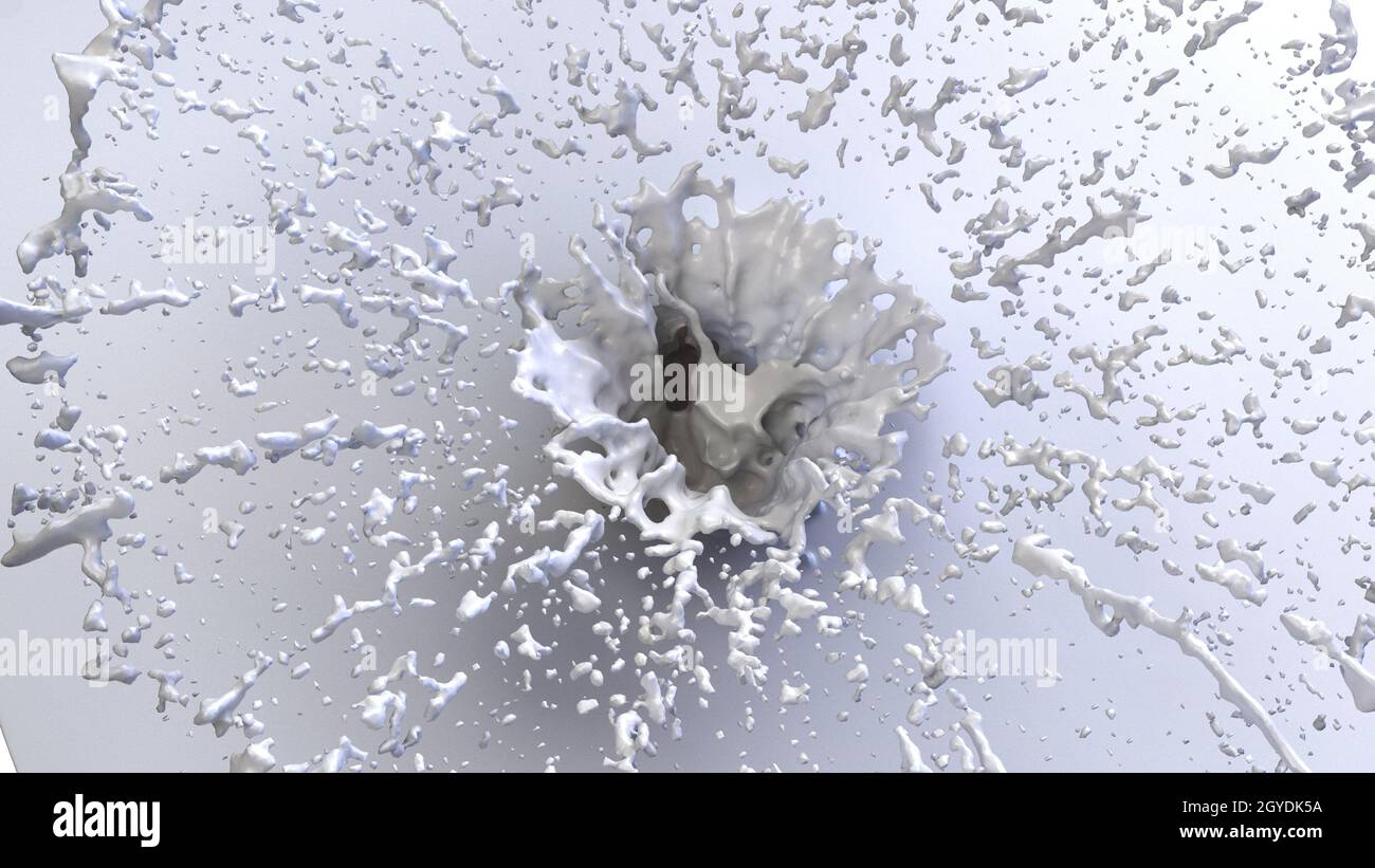 3d render of water splash isolated on blank background Stock Photo - Alamy