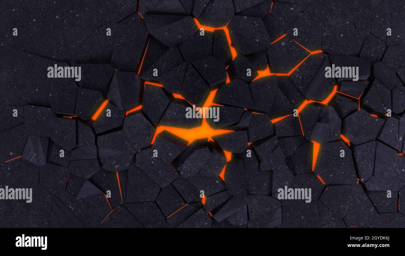 3D Render of a Fractured Ground Background Stock Photo - Alamy