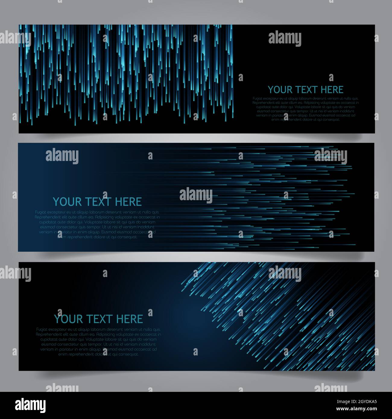 Collection of banners with modern designs Stock Photo - Alamy