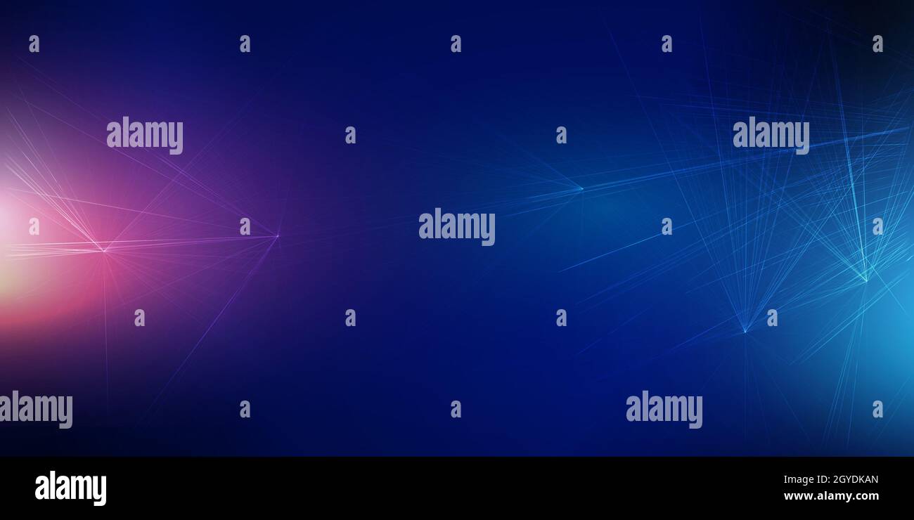 Modern banner with a techno lines design Stock Photo - Alamy