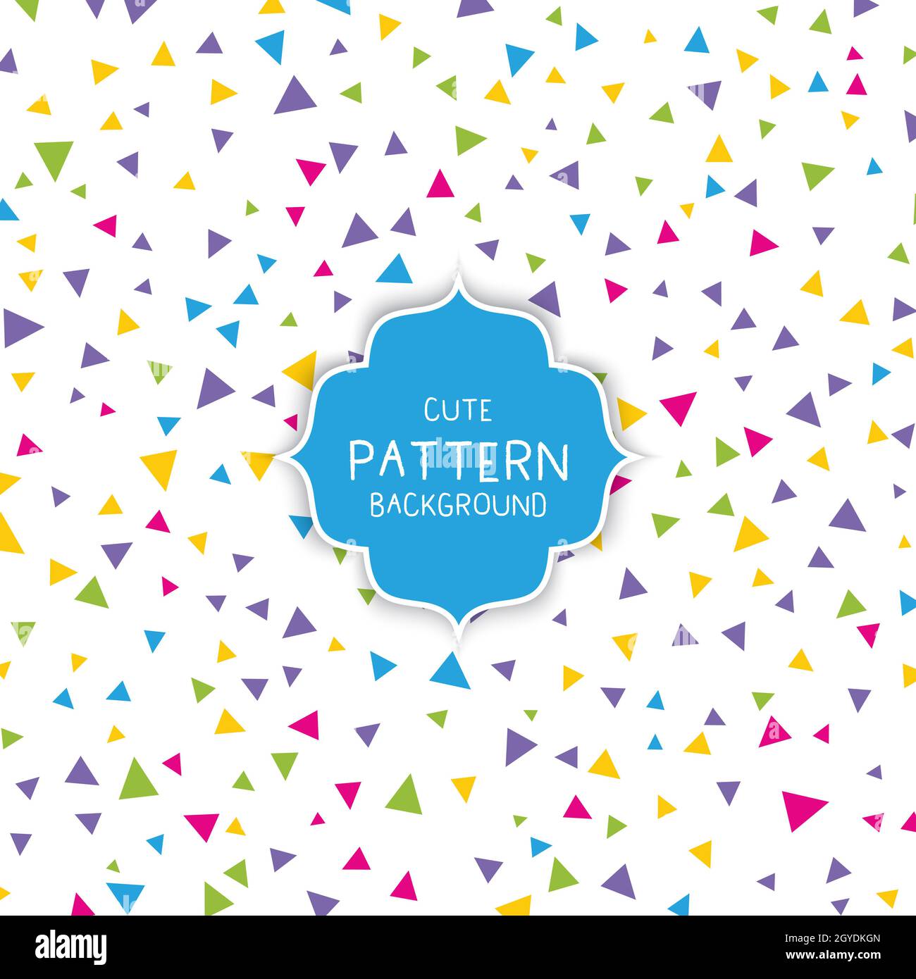 Cute background with colourful triangle pattern Stock Photo - Alamy