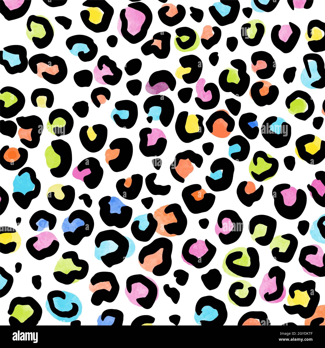 Abstract background with a hand painted watercolour animal print design ...