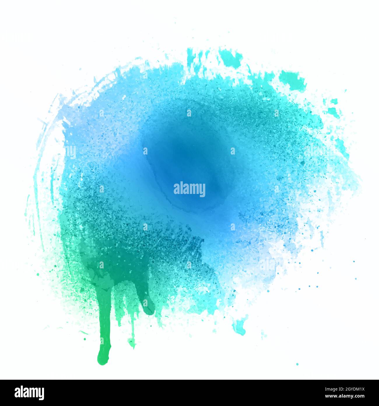 Abstract background with a detailed watercolour splat Stock Photo - Alamy