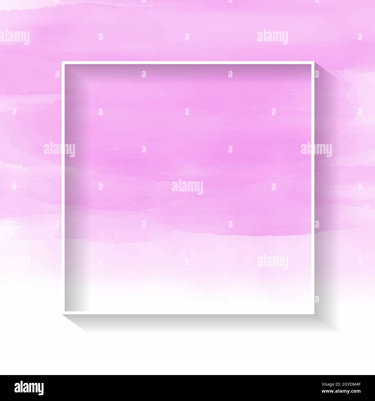 Square watercolour frame hi-res stock photography and images - Alamy