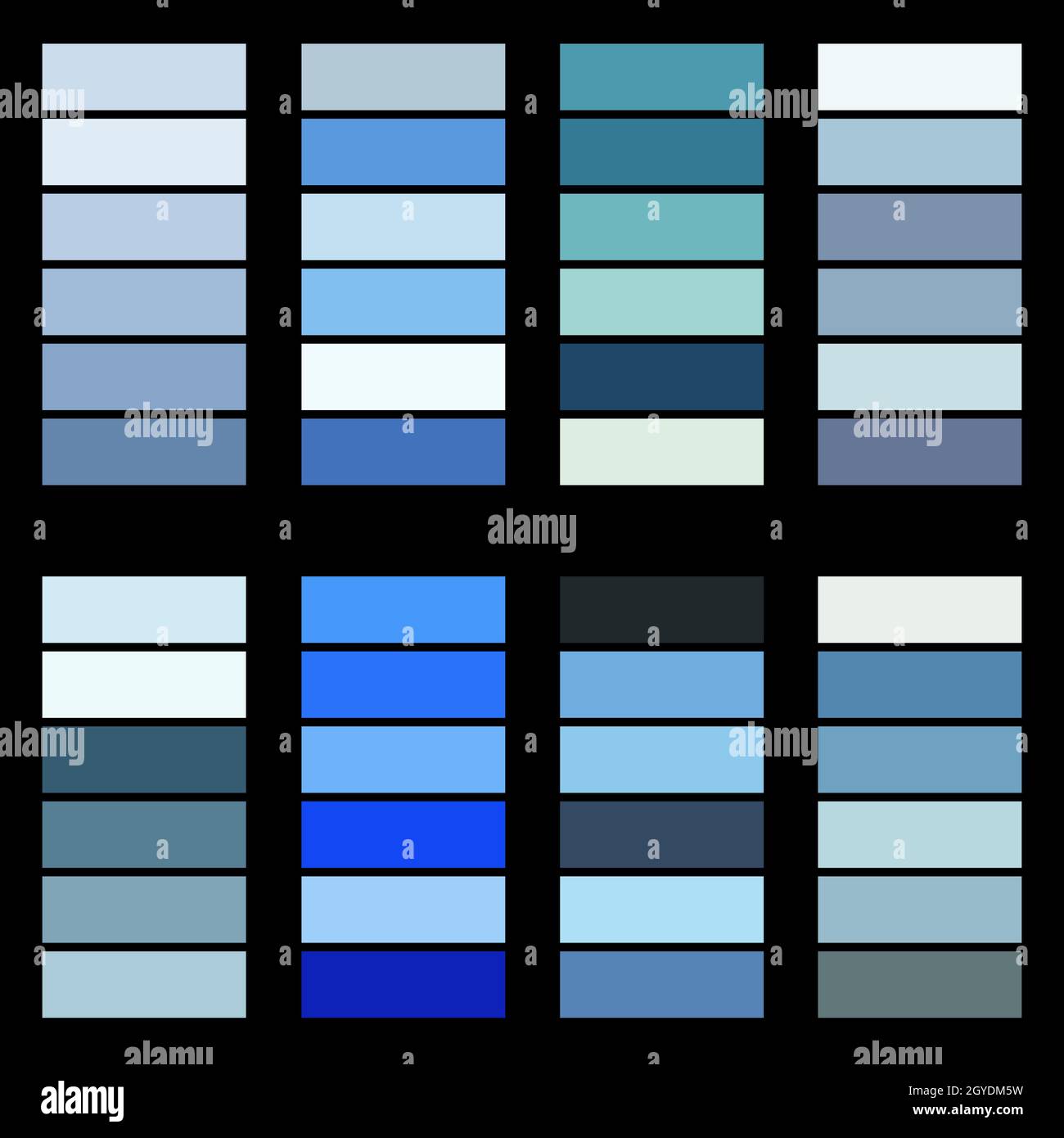 Blue color palettes hi-res stock photography and images - Alamy