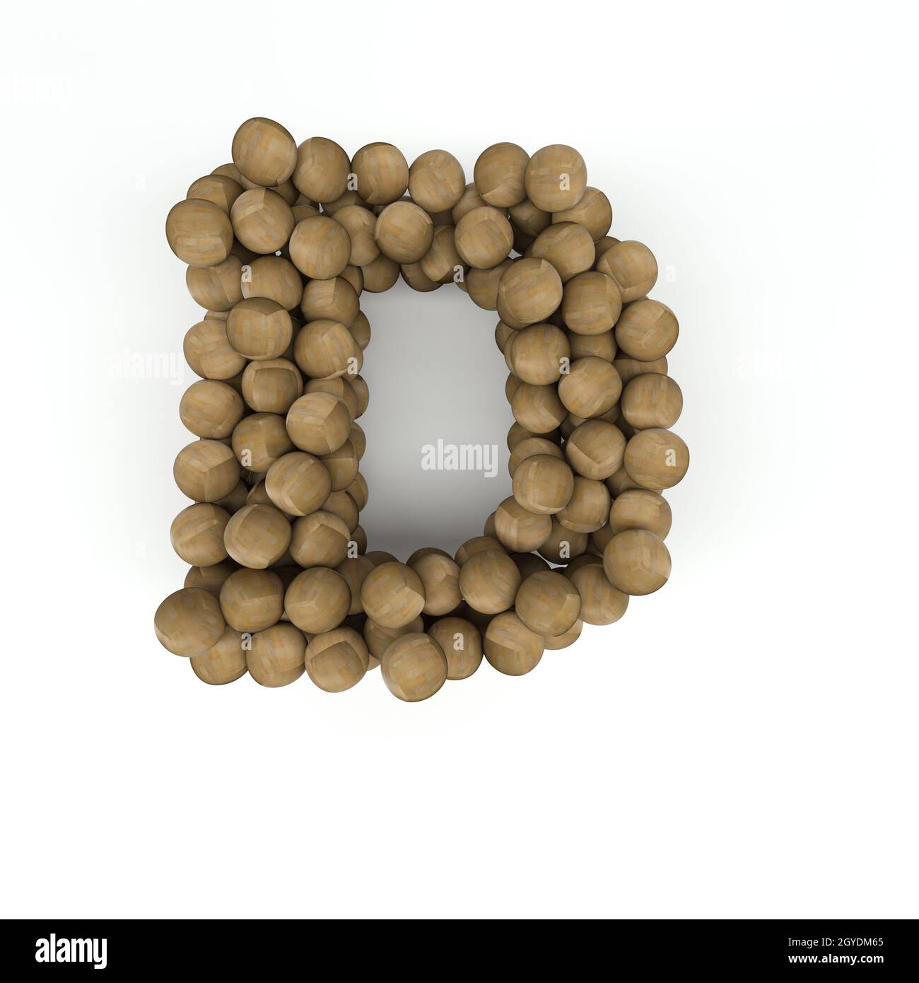 3D Render of Alphabet Letter Stock Photo - Alamy