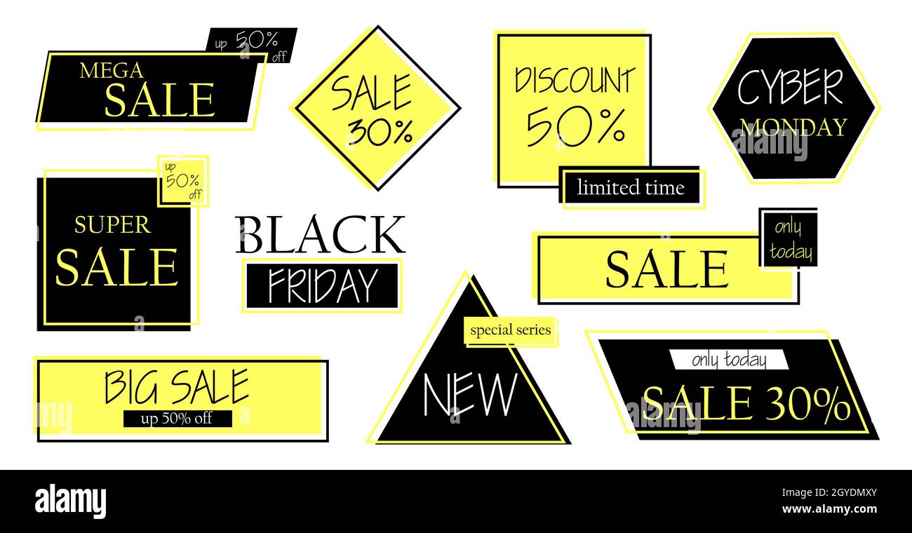Stylish design, advertising banners for promotions - Vector ...