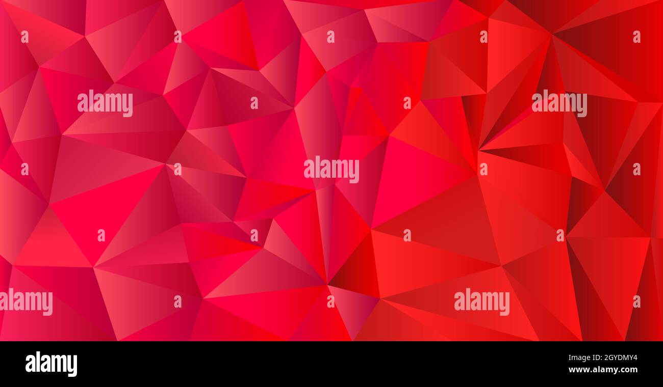 Abstract red gradient triangles of different sizes - Vector ...