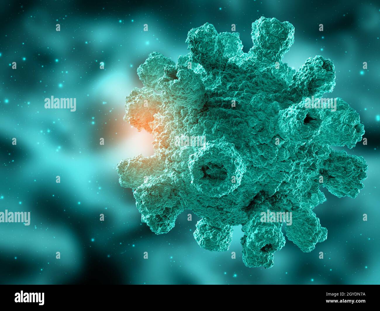 3D medical background with abstract virus cell Stock Photo - Alamy