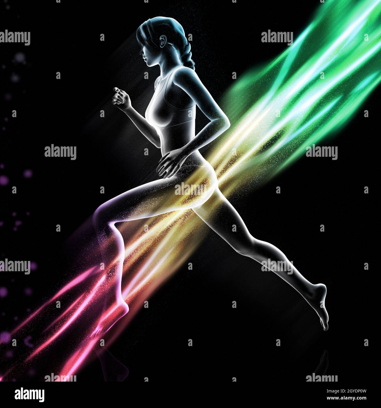 Human figure running render hi-res stock photography and images - Alamy