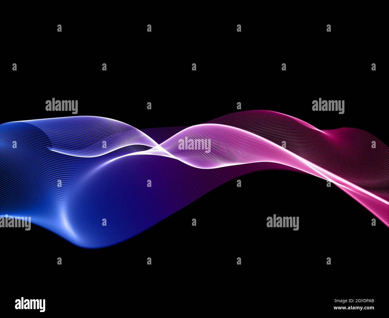 3D render of a flowing particles design background - network ...