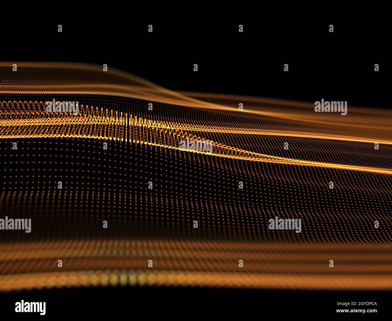 3D render of a futuristic background with a flowing cyber dots design ...